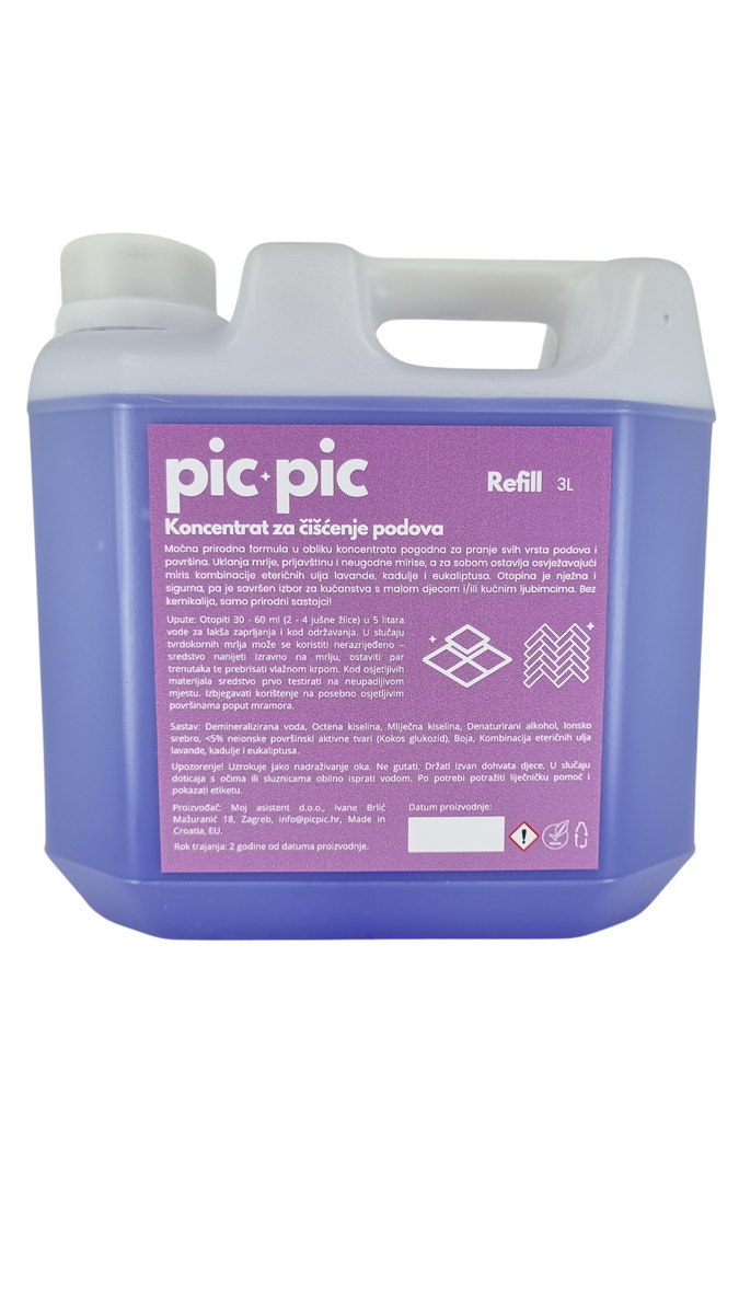 Koncentrat za čišćenje podova, 3l – PicPic